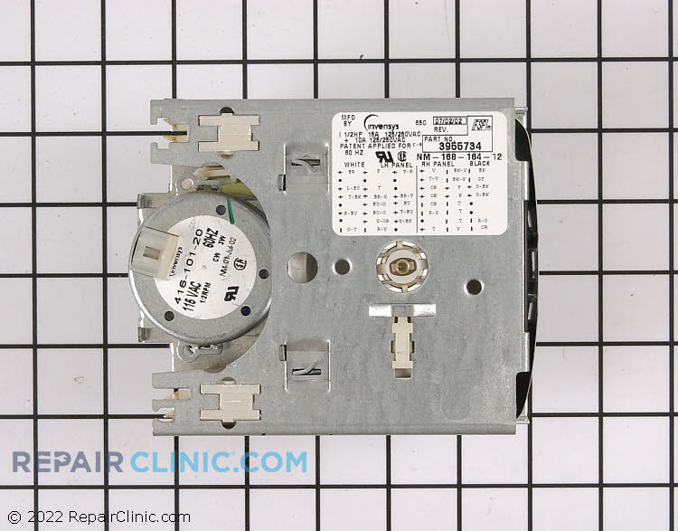 Washing Machine Timer WP3955734 | Timer - Repair Clinic