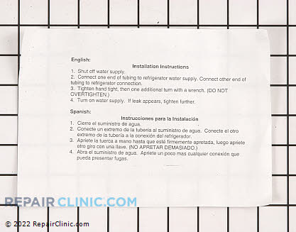 Water Line Installation Kit WX08X10015 | The Home Depot Repair Parts