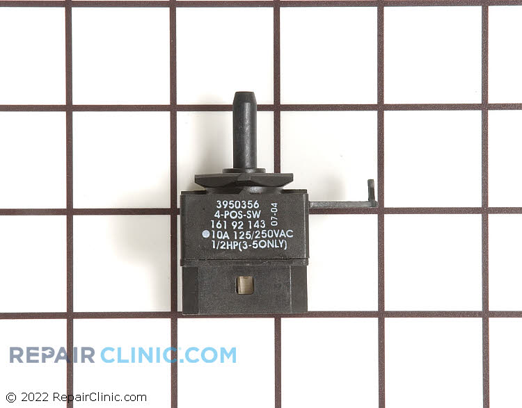 Washing Machine Selector Switch - 3950356 | Fast Shipping - Repair Clinic