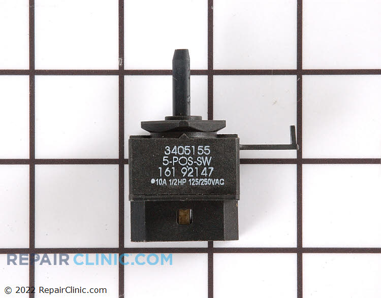 Dryer Selector Switch - W11106324 | Fast Shipping - Repair Clinic