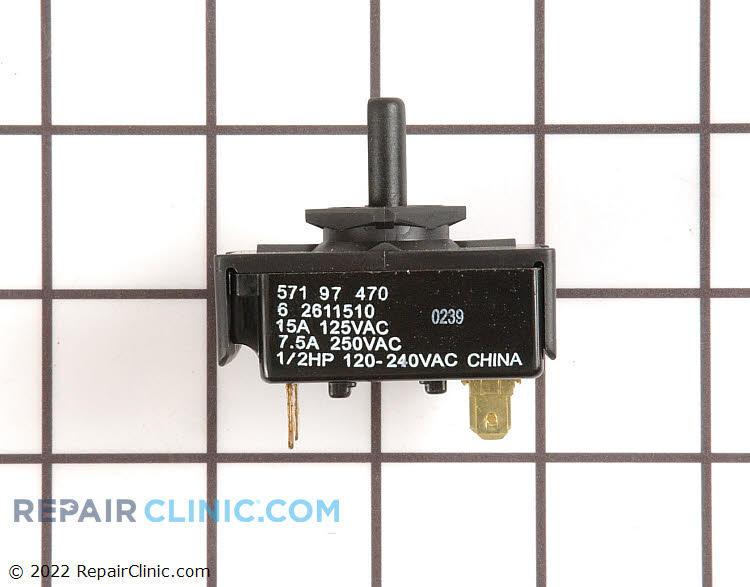 Washing Machine Rotary Switch - 22003961 | Fast Shipping - Repair Clinic