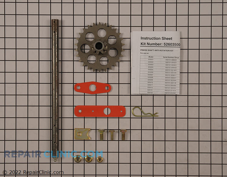 Snowblower Transmission Repair Kit - 52603500 | Fast Shipping - Repair ...