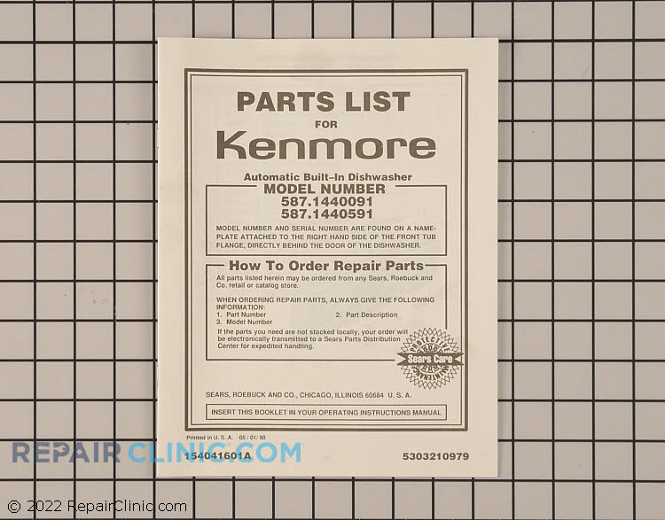 Parts For Kenmore Dishwasher Model 587 | Reviewmotors.co