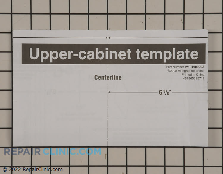 Microwave Template - W10190018 | Fast Shipping - Repair Clinic
