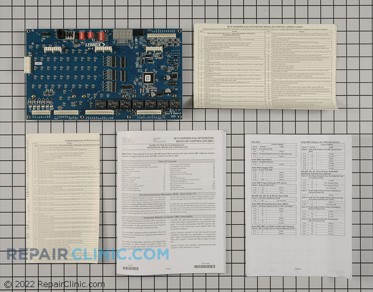 Packaged Unit/RTU Control Board 39W76 | Lennox Control Board - Repair ...