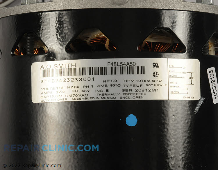 Furnace Blower Motor - S1-02440900000 | Fast Shipping - Repair Clinic