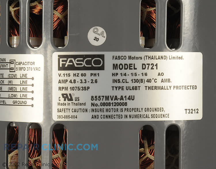 Blower Motor - D721 | Fast Shipping - Repair Clinic