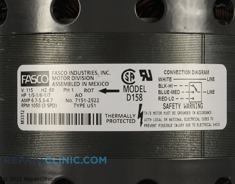 Motor - BL6414 | Fast Shipping - Repair Clinic