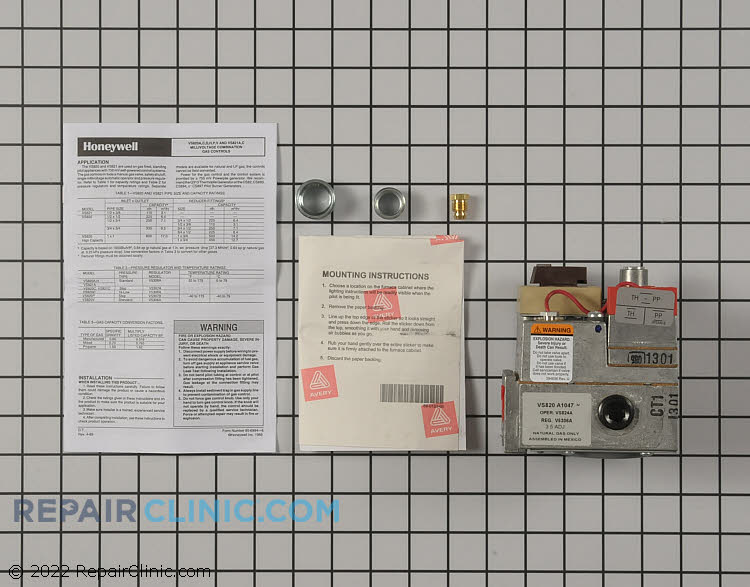 Gas Valve Assembly - VS820A1047 | Fast Shipping - Repair Clinic