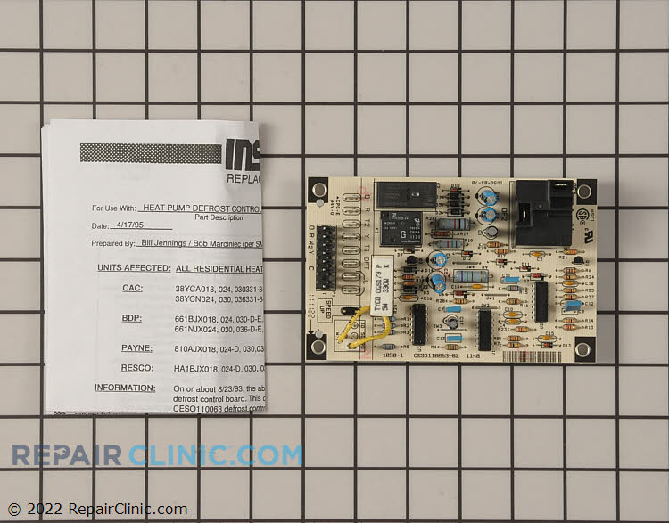 Central Air Conditioner Defrost Control Board - CESO110063-02 | Fast ...
