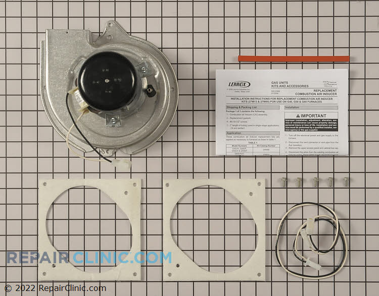 Furnace Draft Inducer Motor 24W95 | Lennox Draft Inducer Motor - Repair ...