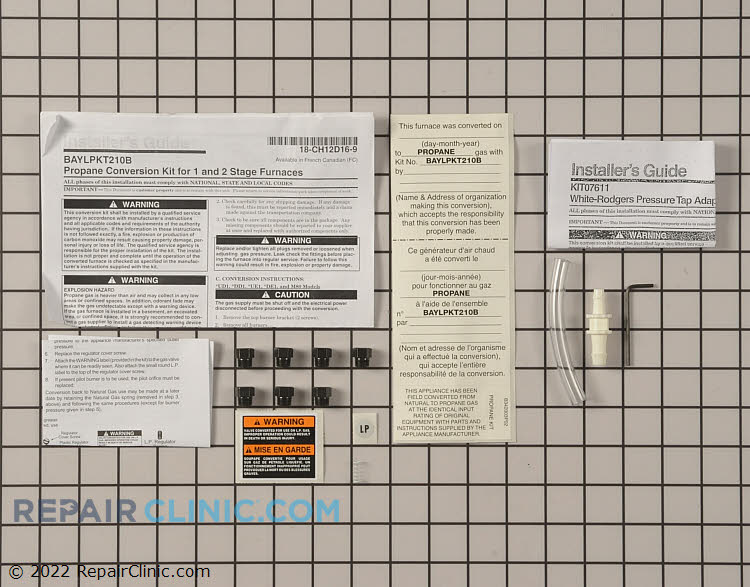 Furnace Conversion Kit BAYLPKT210B | Trane Conversion Kit - Repair Clinic