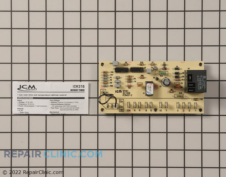 Heat Pump Defrost Control Board - ICM316 | Fast Shipping - RepairClinic.com