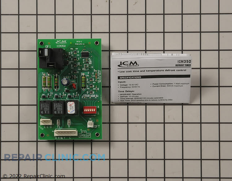 Defrost Control Board - ICM350 | Fast Shipping - Repair Clinic