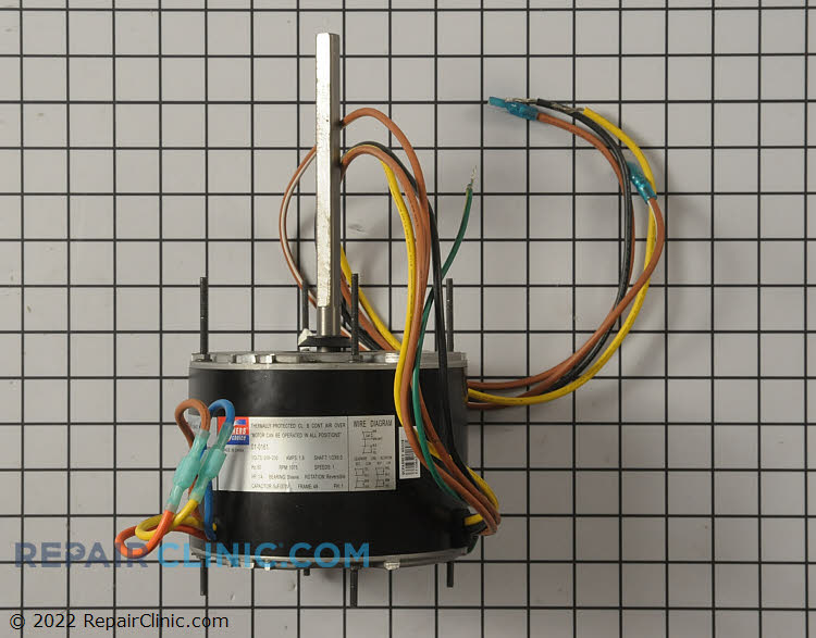 Packaged Unit/RTU Condenser Fan Motor 01-0161 | Nordyne Condenser Fan ...