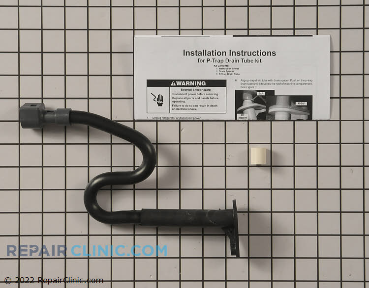 Whirlpool Refrigerator Drain Pipe Replacement #W10619951 | Repair Clinic