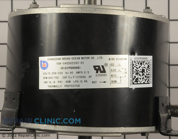 Condenser Fan Motor 0131P00000S | RepairClinic.com