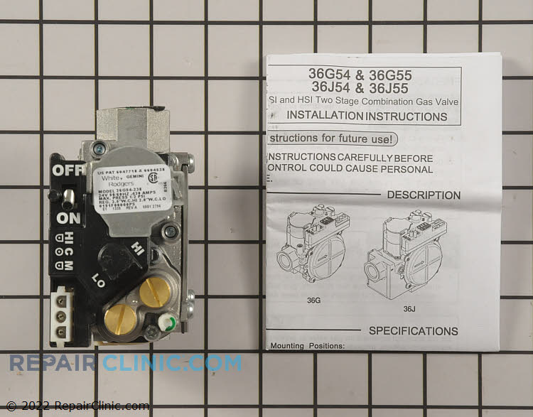 Furnace Gas Valve Assembly 0151F00000PS | Goodman Gas Valve Assembly ...