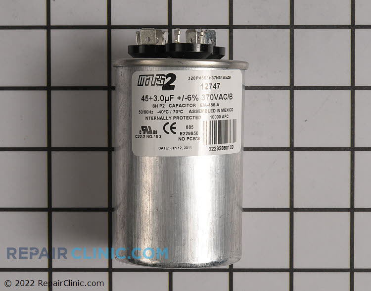 Packaged Unit/RTU Dual Run Capacitor P291-4534R | Dual Run Capacitor ...