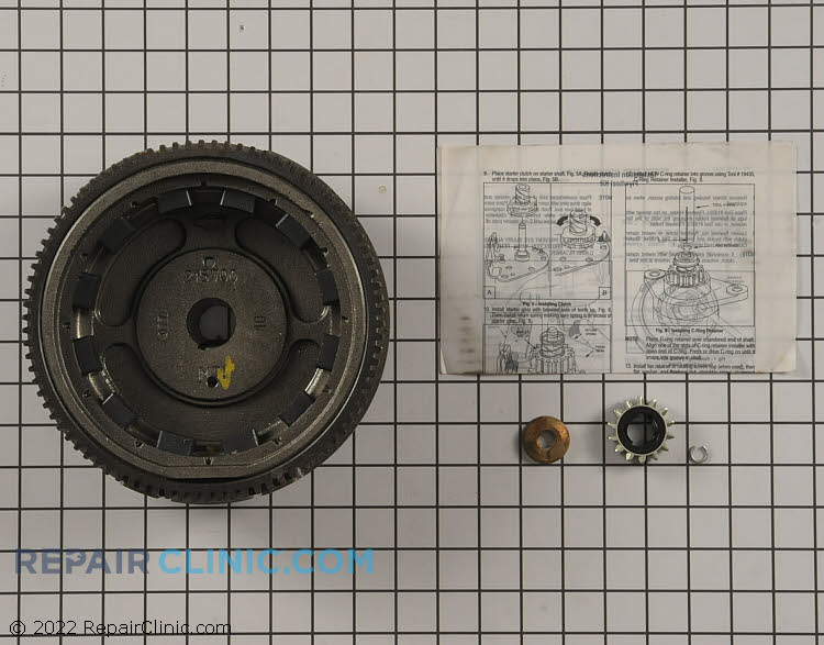 Briggs & Stratton Riding Lawn Mower Replace Flywheel #591759 | Repair ...