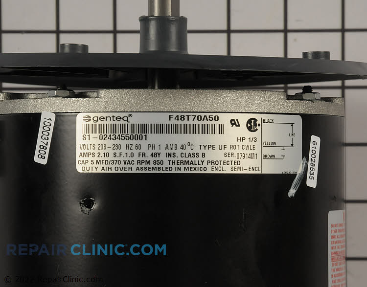 Condenser Fan Motor S1-6007531 | The Home Depot Repair Parts