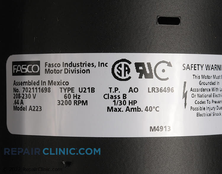 Furnace Fan Motor - A223 | Fast Shipping - Repair Clinic