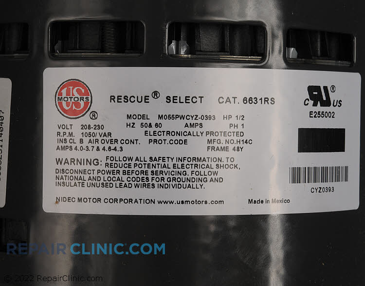 Blower Motor - 6633 | Fast Shipping - Repair Clinic