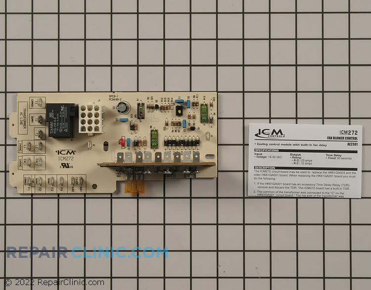 Control Board ICM272 | The Home Depot Repair Parts