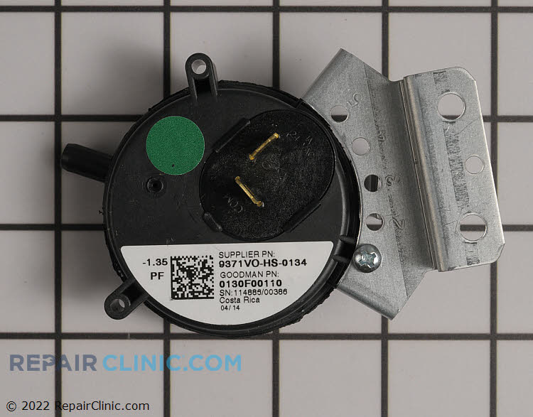 Furnace Pressure Switch - 0130F00110 | Fast Shipping - RepairClinic.com