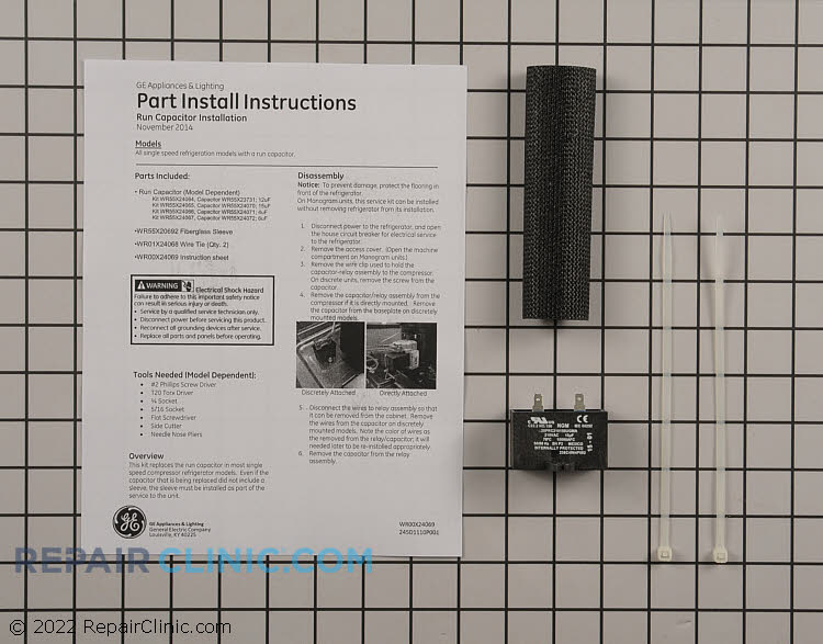 Capacitor - WR55X24065 | Fast Shipping - Repair Clinic