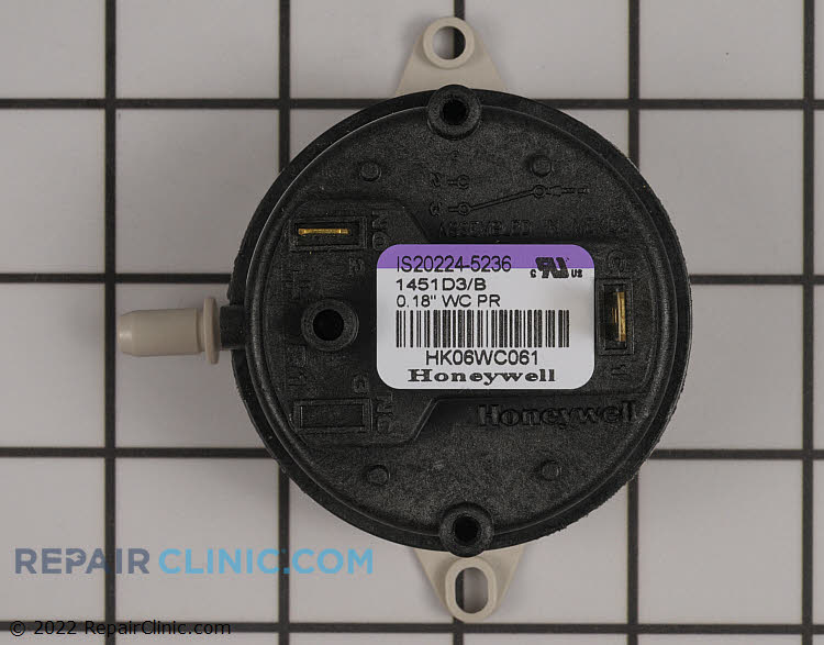 Furnace Pressure Switch HK06MB061 | Carrier Pressure Switch - Repair Clinic