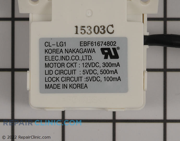 Washing Machine Door Lock - EBF61674802 | Fast Shipping - Repair Clinic