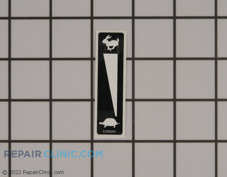 Lawn Mower Decal - 5100280SM | Fast Shipping - Repair Clinic