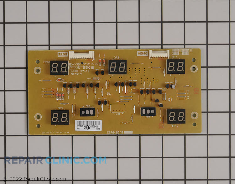 Range/Stove/Oven Display Board - EBR64624906 | Fast Shipping - Repair ...