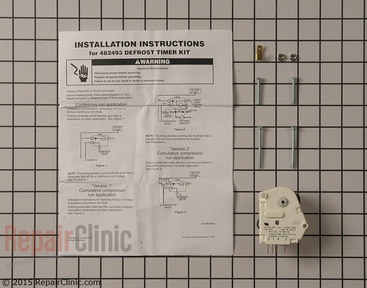Defrost Timer W10822278 | RepairClinic.com