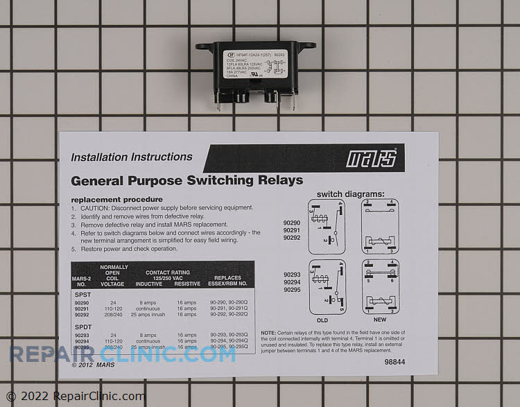 Relay - 90293 | Fast Shipping - Repair Clinic