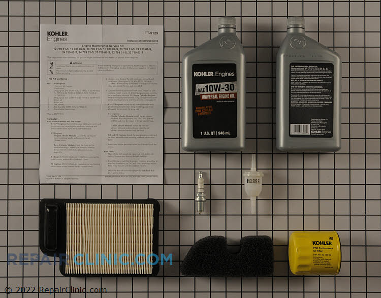 Kohler Small Engine Tune-Up Kit 20 789 01-S Part | 20 789 01-S - Repair ...