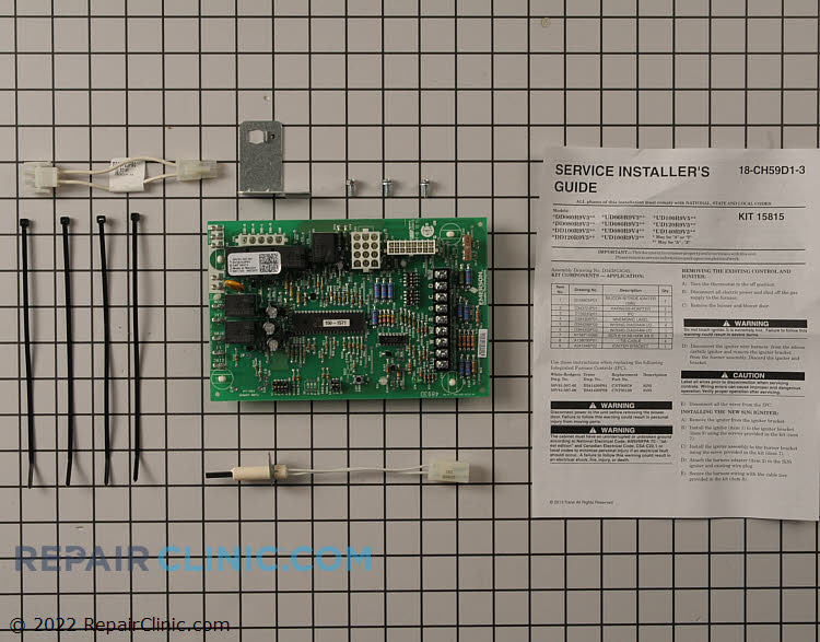 Furnace Control Board KIT15815 | Trane Control Board - Repair Clinic