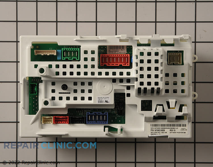 Washing Machine Control Board W10634026 | Whirlpool Control Board ...