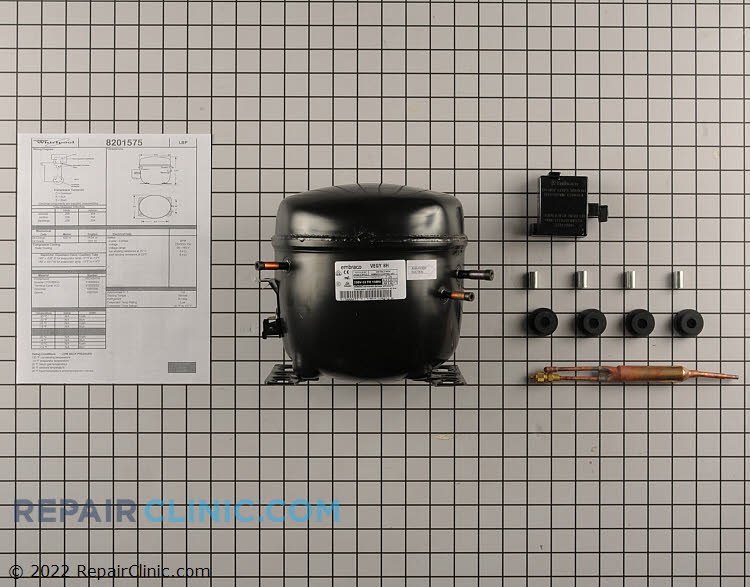 Refrigerator Compressor W10841139 | Whirlpool Compressor - Repair Clinic