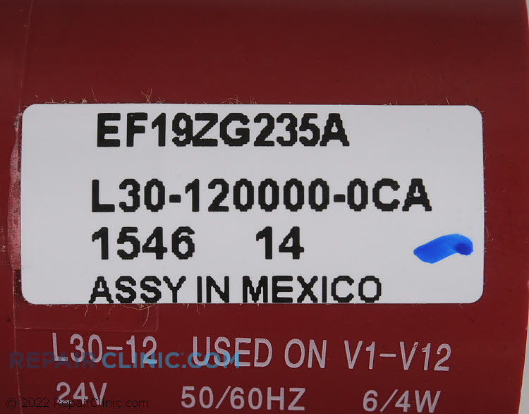 Gas Valve Solenoid - EF19ZZ134 | Fast Shipping - Repair Clinic