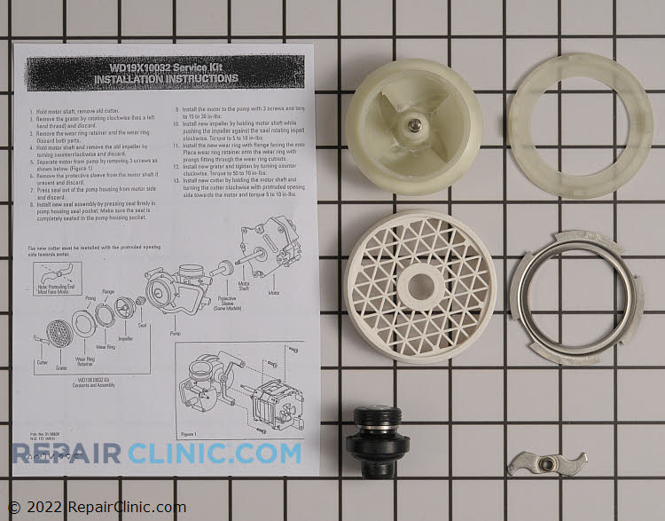 GE Dishwasher Impeller & Seal Kit Installation #WD19X10032 | Repair Clinic