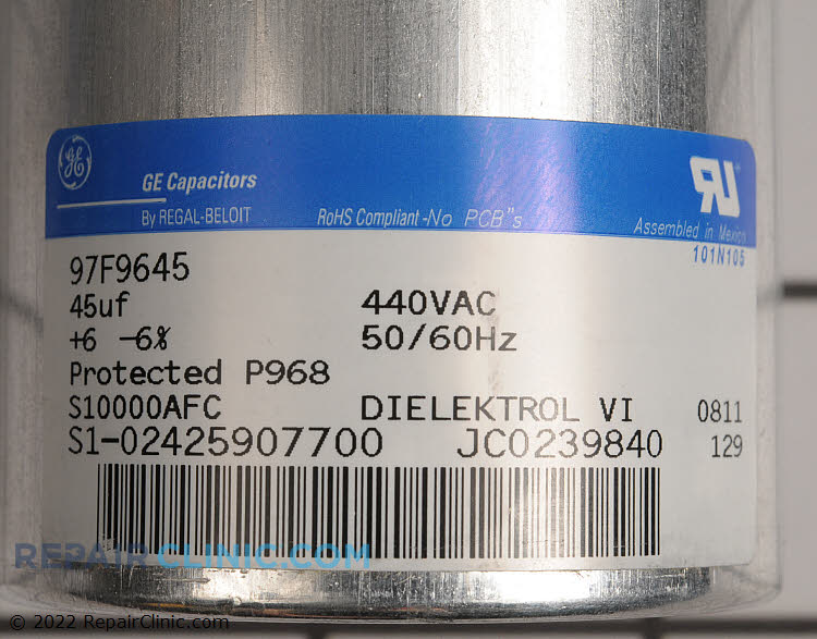 Run Capacitor S1-02425907700 | The Home Depot Repair Parts