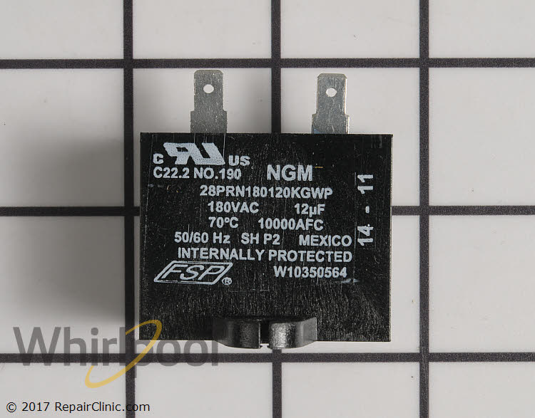 Run Capacitor WPW10350564 | Whirlpool Replacement Parts