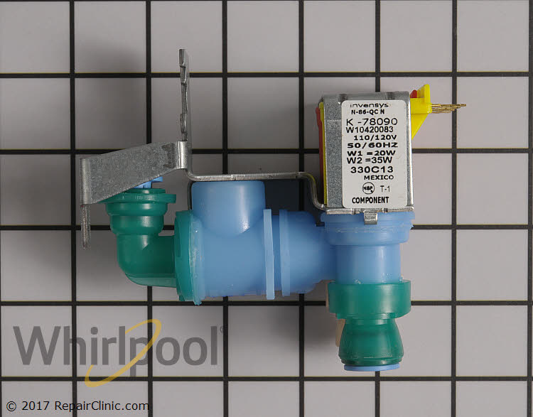 Water Inlet Valve WPW10420083 | Whirlpool Replacement Parts