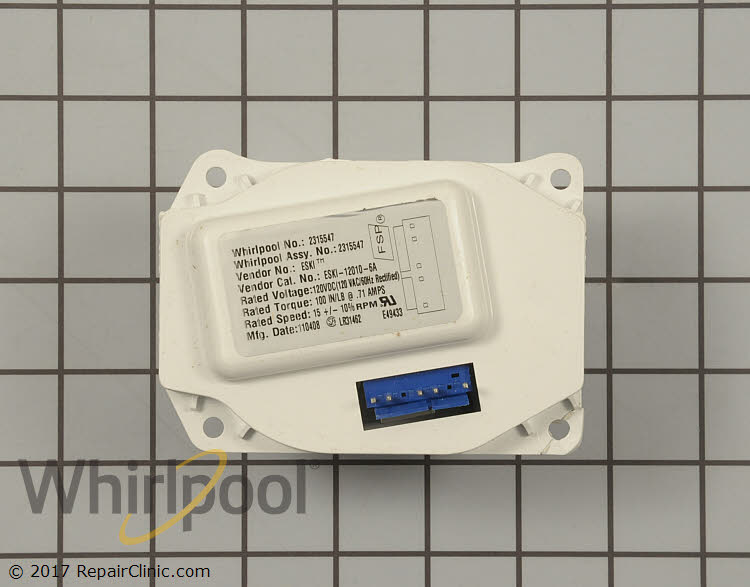 Auger Motor W10271509 | Whirlpool Replacement Parts