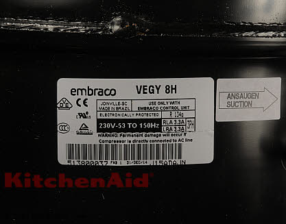 Compressor W10841139 | KitchenAid Replacement Parts