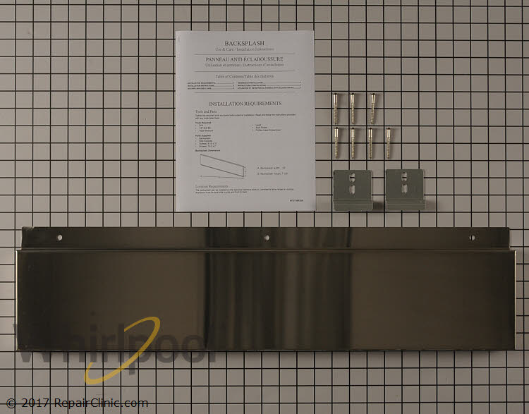 Rear Panel W10655450 | Whirlpool Replacement Parts