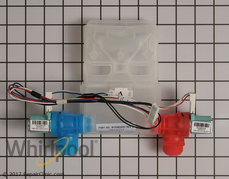 Water Inlet Valve WPW10683653 | Whirlpool Replacement Parts
