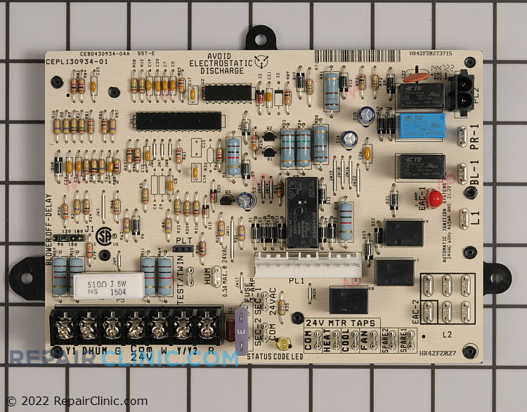 Furnace Control Board HK42FZ027 | Carrier Control Board - Repair Clinic